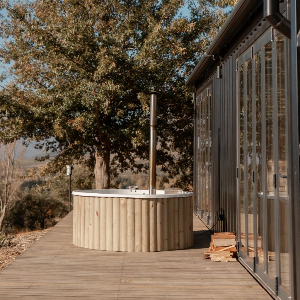 Saldanha Wood Fired Hot Tub With Jets (Inside Oven) - Aqua Spas