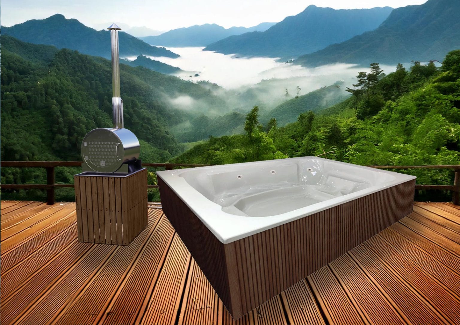 Wood Fired Hot Tubs - Aqua Spas